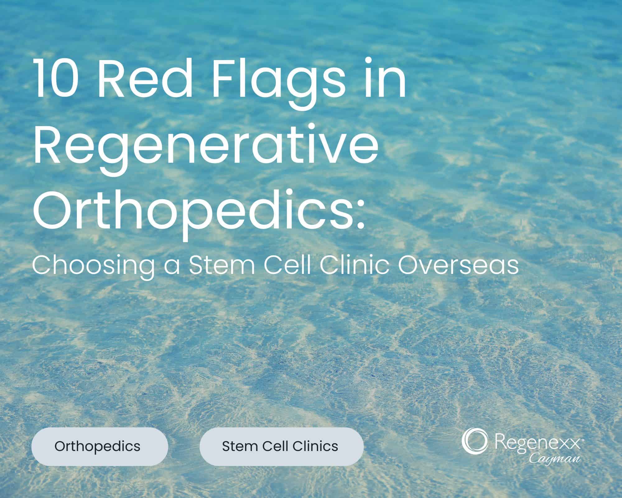 Cayman Islands - Regenexx Cayman - PRP, Stem Cell Therapy, and Cell Banking